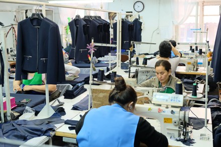 Sewing Workshop Sewing School Uniforms Almaty Editorial Stock Photo ...