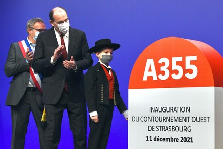 __COUNT__ Jean Castex inaugurates the GCO A355 - Strasbourg, France ...