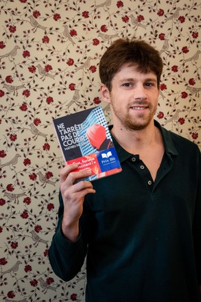 French Writer Mathieu Palain Poses After Editorial Stock Photo - Stock ...
