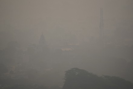 View Heavy Smog During Cold Winter Editorial Stock Photo - Stock Image ...
