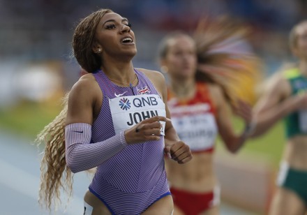 Akala Garrett Usa Celebrates After Winning Editorial Stock Photo ...