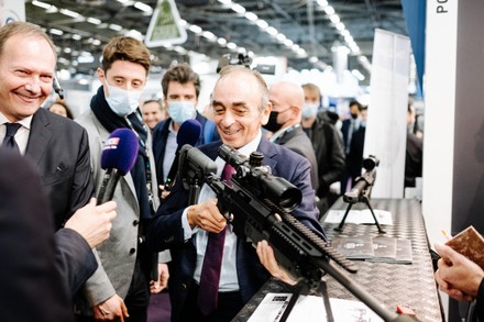 Eric Zemmour Plays Gun Milipol Exposition Editorial Stock Photo - Stock ...