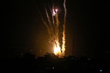 Rockets Fired By Fighters Alquds Brigades Editorial Stock Photo - Stock ...