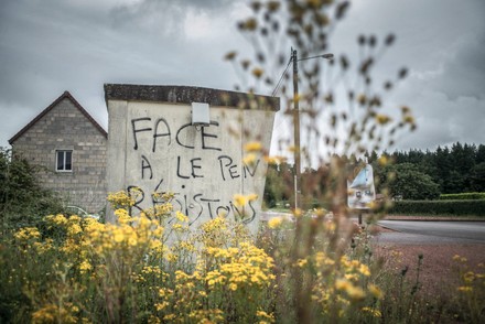 Inscription Face Le Pen Seen La Editorial Stock Photo - Stock Image ...