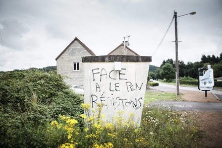 Inscription Face Le Pen Seen La Editorial Stock Photo - Stock Image ...