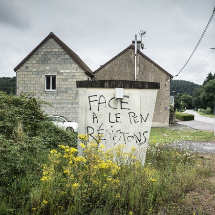 Inscription Face Le Pen Seen La Editorial Stock Photo - Stock Image ...