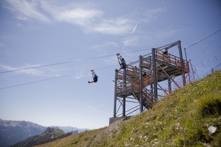 __COUNT__ Giant Zip Line In Serre Chavalier - France, Serre Chevalier ...