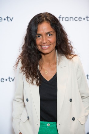 Laurence Roustandjee During France Television Press Editorial Stock ...