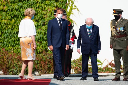 French President Emmanuel Macron Review Irish Editorial Stock Photo ...