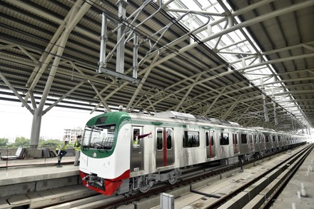 Electric Metro Rail Train Has Made Editorial Stock Photo - Stock Image ...