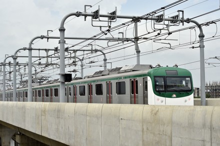 Electric Metro Rail Train Has Made Editorial Stock Photo - Stock Image ...