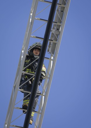 Student Learns How Climb Ladder During Editorial Stock Photo - Stock ...
