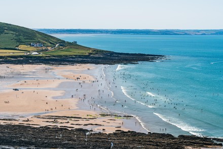 Croyde Bay Beach North Devon England Editorial Stock Photo - Stock ...