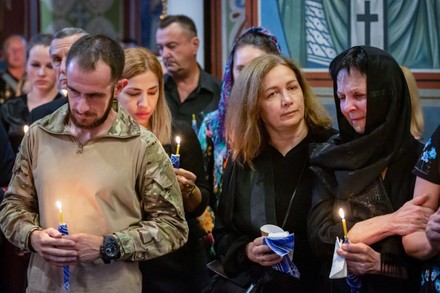 Relatives Friends Attend Memorial Service Ukrainian Editorial Stock ...
