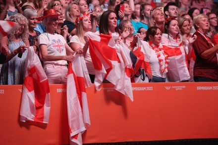 England Fans During Commonwealth Games Netball Editorial Stock Photo ...