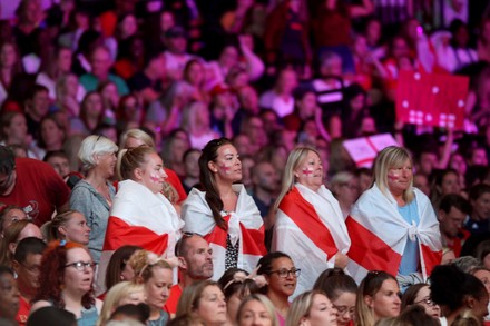 England Fans During Commonwealth Games Netball Editorial Stock Photo ...