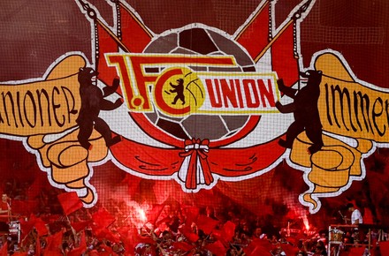 Unions Fans Cheer During German Bundesliga Editorial Stock Photo ...