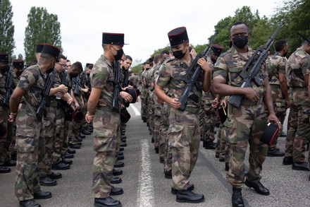 Tchad Based Troops Take Part Rehearsal Editorial Stock Photo - Stock ...