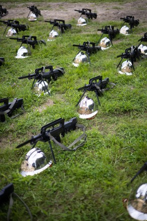 Famas Assault Rifles On Ground During Editorial Stock Photo - Stock ...