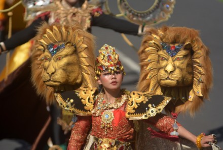 Performers Participate Jember Fashion Carnival Jfc Editorial Stock ...