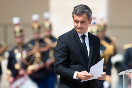French Minister Interior Gerald Darmanin Delivers Editorial Stock Photo ...