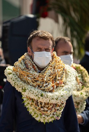 Frances President Emmanuel Macron During Ceremony Editorial Stock Photo ...