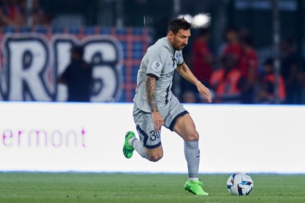 Lionel Messi Psg Runs Ball During Editorial Stock Photo - Stock Image ...