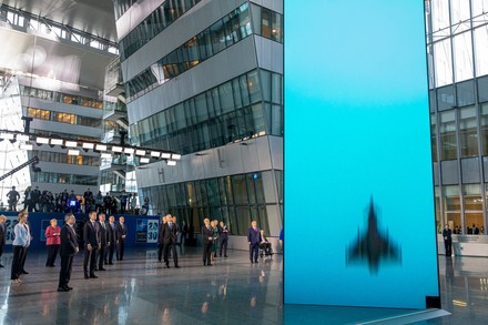 Handout Photo Nato Leaders Take Part Editorial Stock Photo - Stock ...