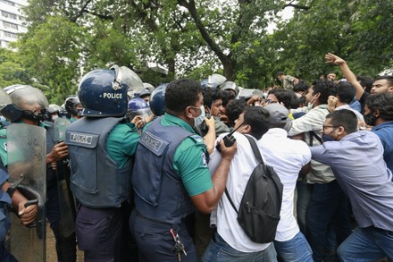 Police Bar Progressive Students Organization Protest Editorial Stock ...