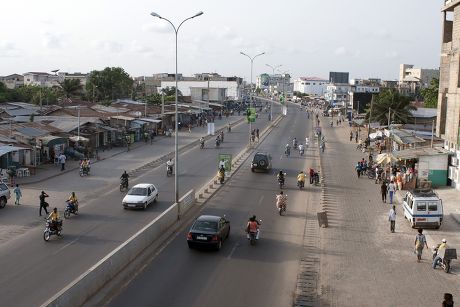Great Road City Cotonou Benin Africa Editorial Stock Photo - Stock ...
