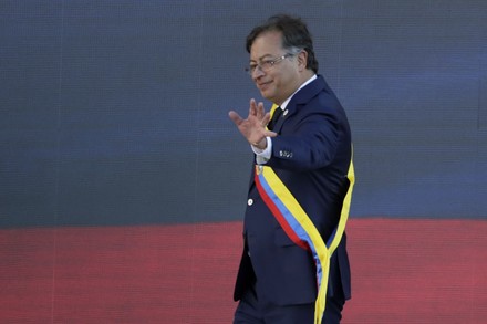 President Colombia Gustavo Petro Greets After Editorial Stock Photo ...