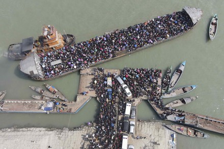 Bangladeshi People Take Place On Overcrowded Editorial Stock Photo ...