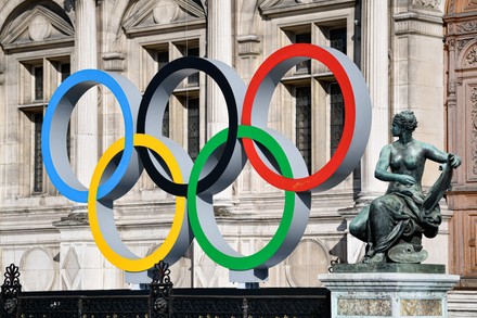 Olympic Rings Circles Logo Illustration During Editorial Stock Photo ...