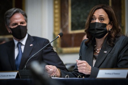 Vice President Kamala Harris Delivers Opening Editorial Stock Photo ...