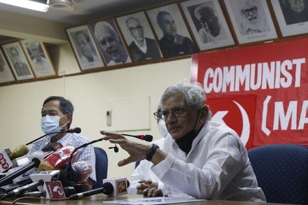 CPIM Press Conference - New Delhi - 14 Sep 2021 Stock Pictures ...