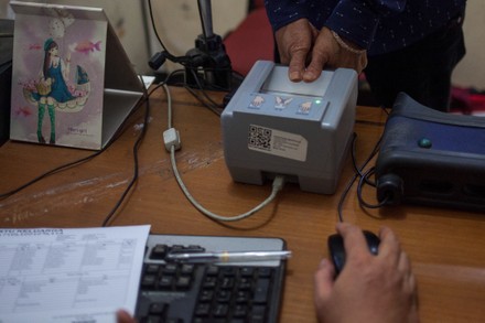 Trans Male Do Finger Print After Editorial Stock Photo - Stock Image ...
