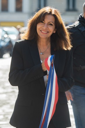 Annehidalgo Mayor Paris Attends Inauguration Place Editorial Stock ...