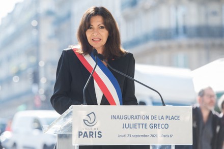 Annehidalgo Mayor Paris Attends Inauguration Place Editorial Stock ...