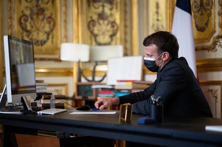 French President Emmanuel Macron Participate History Editorial Stock ...