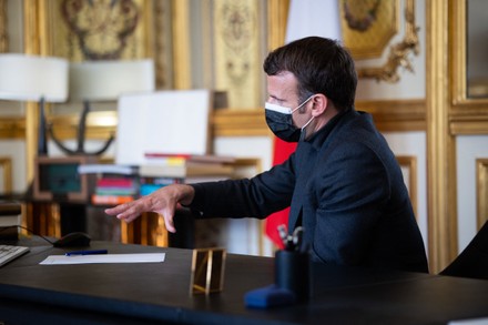French President Emmanuel Macron Participate History Editorial Stock ...