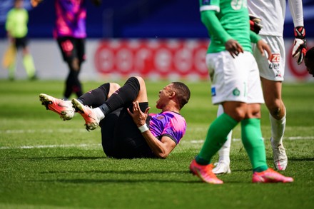 Kylian Mbappe Cries Out Pain After Editorial Stock Photo - Stock Image ...