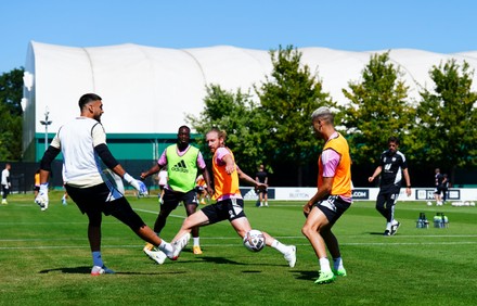 Fulham Training, Premier League, Football, Motspur Park, London, UK ...
