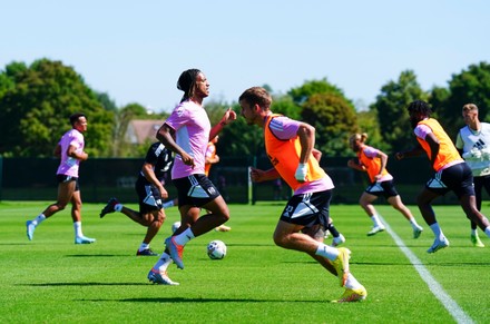 Fulham Training, Premier League, Football, Motspur Park, London, UK ...