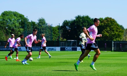 Fulham Training, Premier League, Football, Motspur Park, London, UK ...