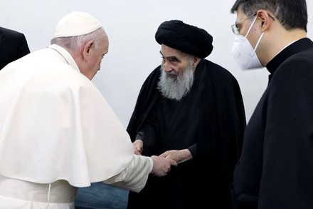 Ayatollah Ali Al Sistani Iraqs Most Editorial Stock Photo - Stock Image ...