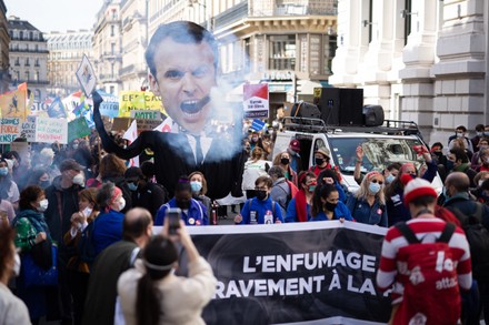 Puppet Depicting French President Emmanuel Macron Editorial Stock Photo ...