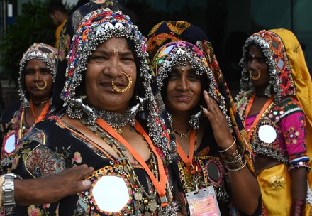 Banjara Women Traditional Dress During Celebrating Editorial Stock ...