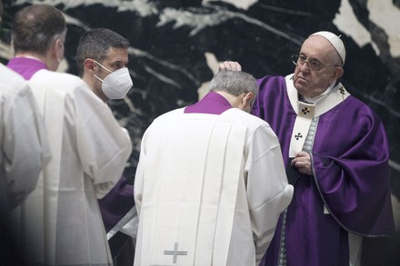 Pope Francis Leads Ash Wednesday Mass Editorial Stock Photo - Stock ...