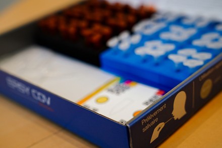 Covid19 Easycov Rapid Saliva Screening Kit Editorial Stock Photo ...