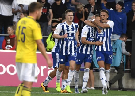 Hjk Players Left Lucas Lingman Santeri Editorial Stock Photo - Stock ...